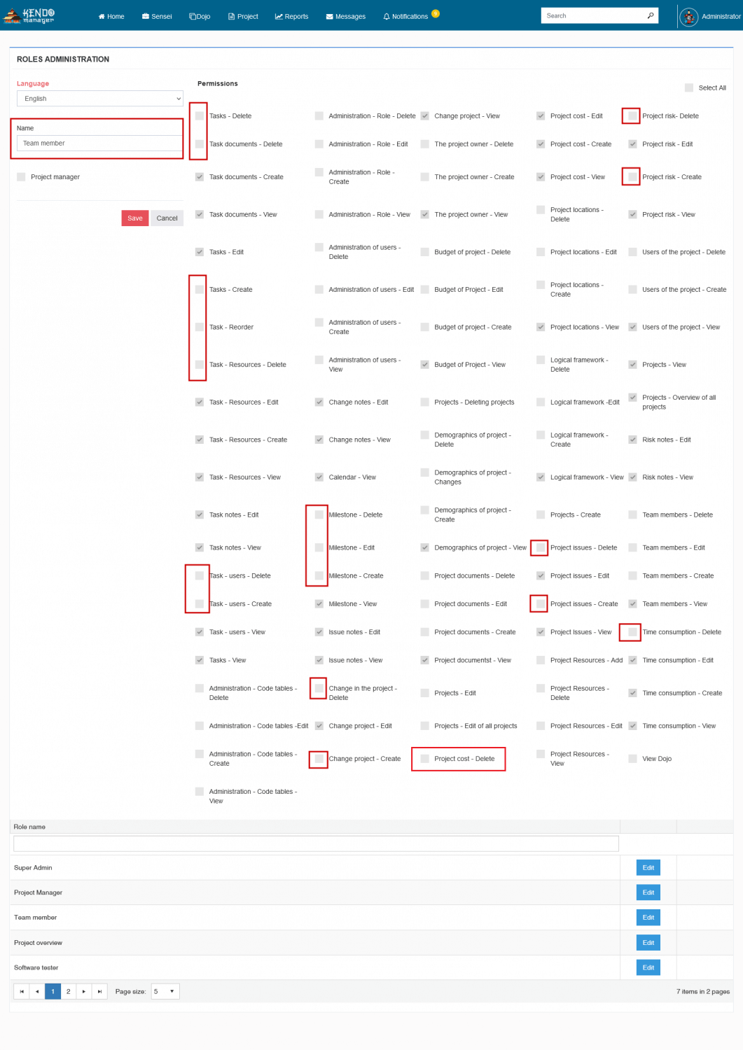 Project team collaboration | Kendo Manager
